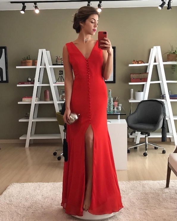 VESTIDO DE FESTA VERMELHO - Pronta pra Festa VESTIDO DE FESTA VERMELHO - Pronta pra Festa